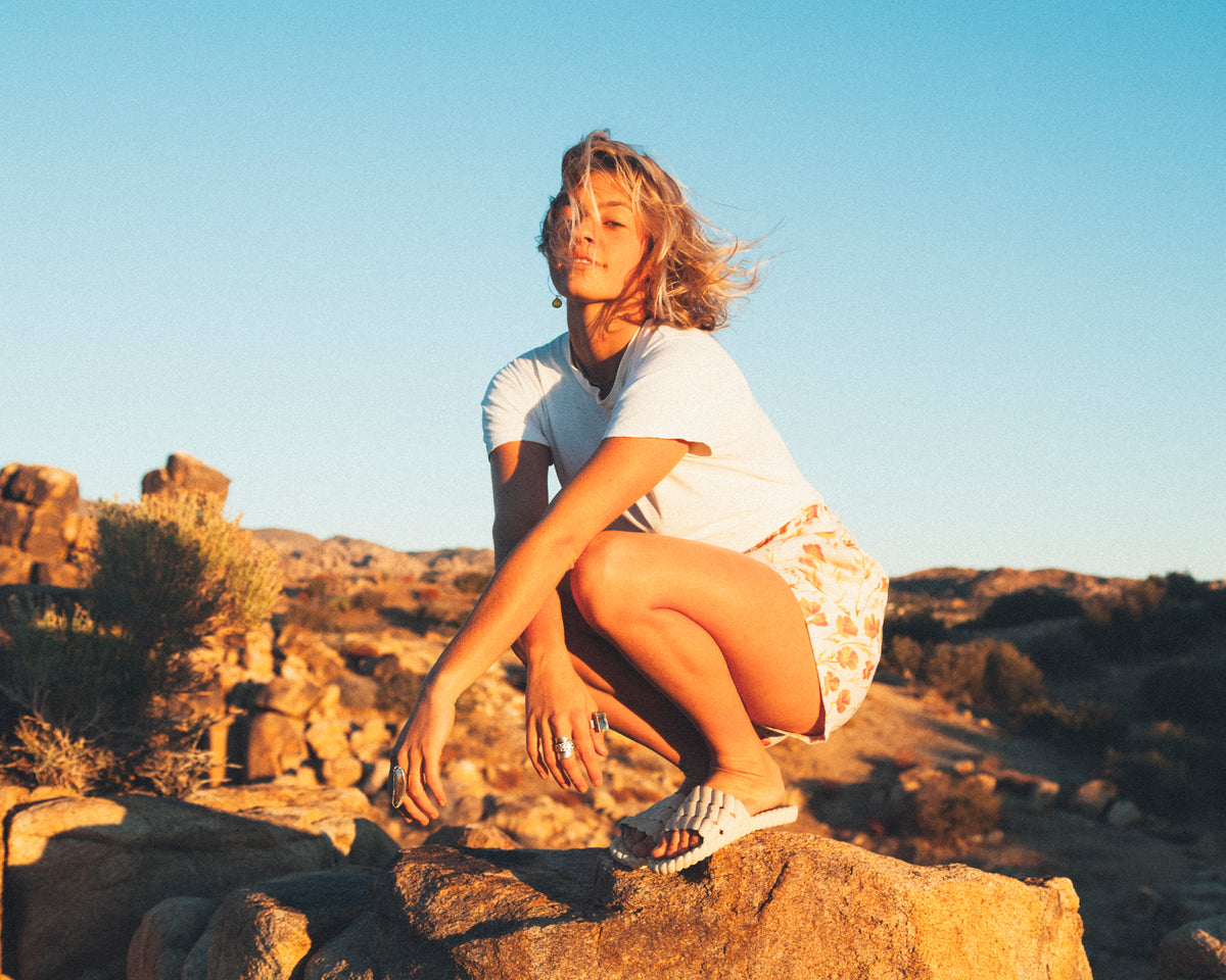 Chlo Short in Poppy – by kvp